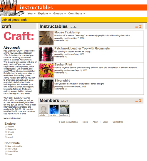 CRAFT group on Instructables - Make: