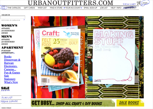 CRAFT Magazine Now at Urban Outfitters - Make: