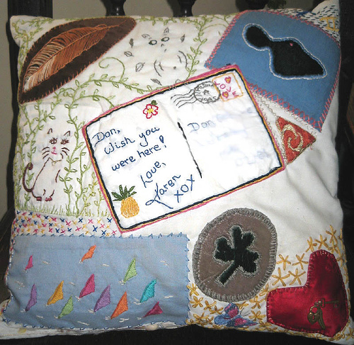 More Stitched Stories: Embroidered Pillow - Make: