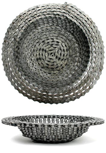 Recycled Bicycle Chain Bowl - Make: