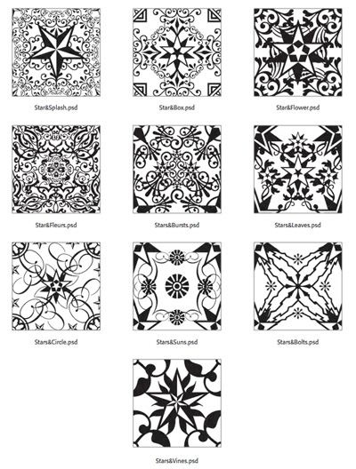 Free Elegant Star Pattern Pack for Photoshop - Make: