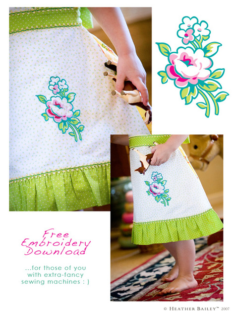 Heather Bailey Embroidery Download for Embroidery Sewing Machines - Make: