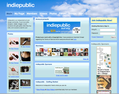 Indiepublic: Indie Crafter Social Networking Site - Make: