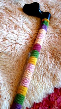 The Knitted Walking Stick Cozy Competition - Make: