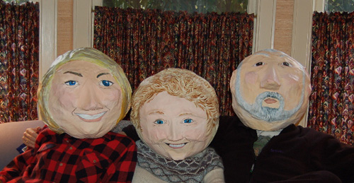 Paper Mache Bobbleheads - Make: