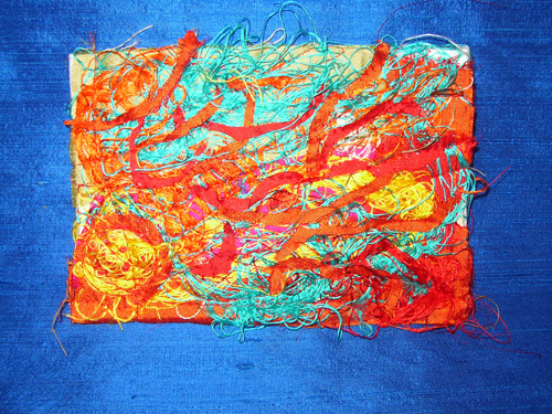 More Fabric Scraps into Abstract Art - Make:
