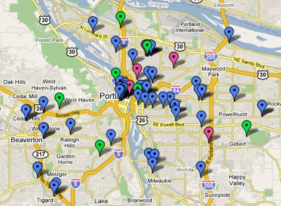 Google Map of Crafty Portland - Make: