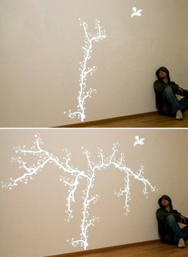 Light Emitting Wallpaper - Make: