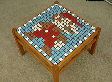 Super Mario Mosaic Table - Make:
