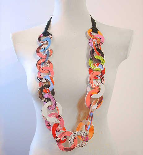 Recycled Flyer Scarf - Make: