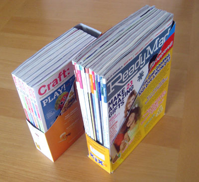 DIY Cereal Magazine Box Holders - Make: