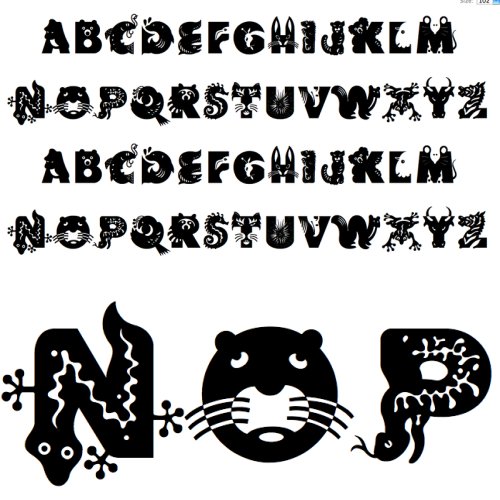 Critter Font by Craig Frazier - Make: