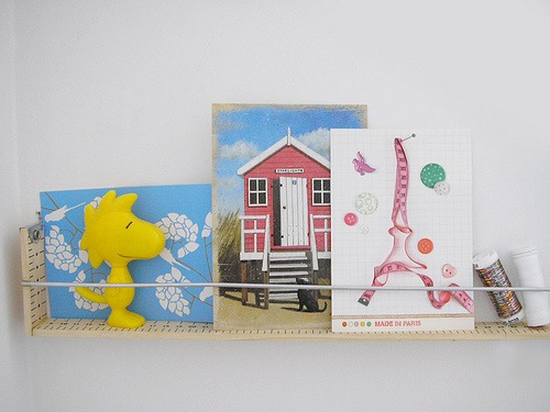 Postcard Shelf from a Yard Stick - Make: