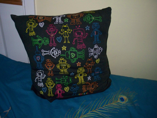 Glow in the Dark Robot Pillow - Make: