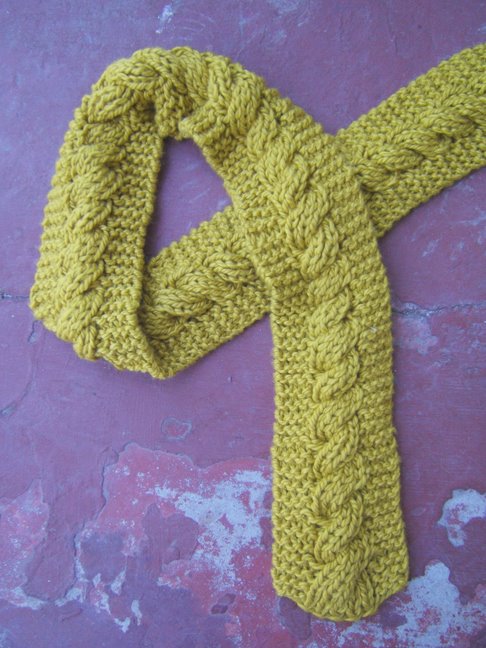 Double Sided Cable Scarf Pattern - Make: