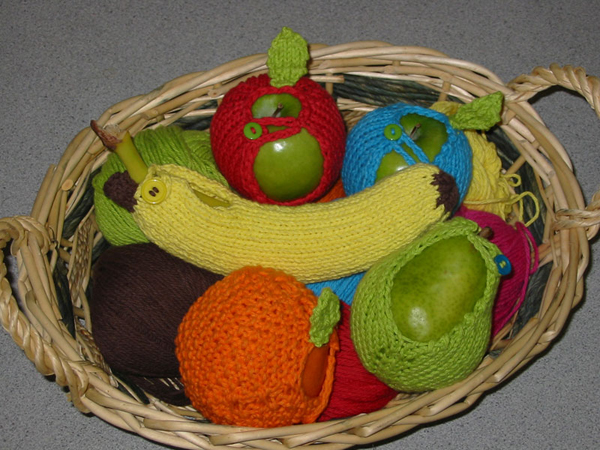 Knitting Patterns for Fruit Cozies - Make: