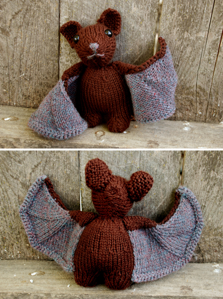 Brown Bat Knitting Pattern - Make: