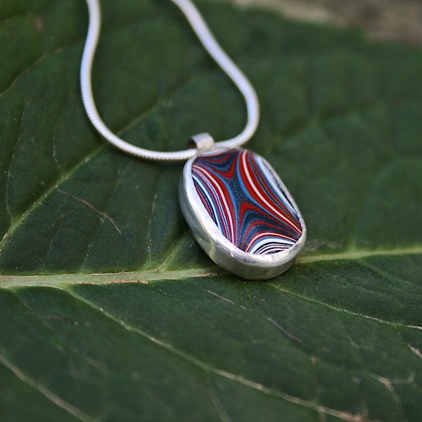 Fordite Pendant is Made from Paint - Make: