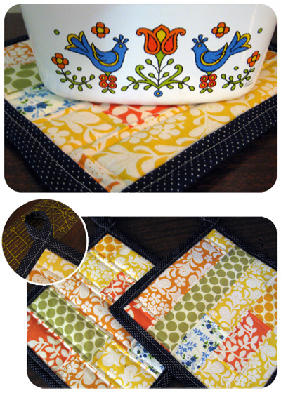 HOW TO - Quilted Patchwork Hot Pads - Make: