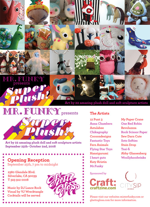 Super Plush Exhibit in LA on Thursday, September 25 - Make: