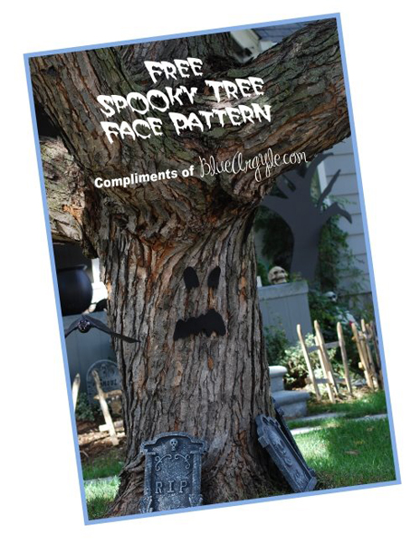 Free Haunted Tree Face Pattern - Make: