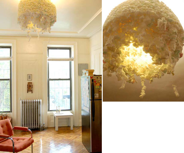 HOW TO - Make a Packing Peanut Chandelier - Make:
