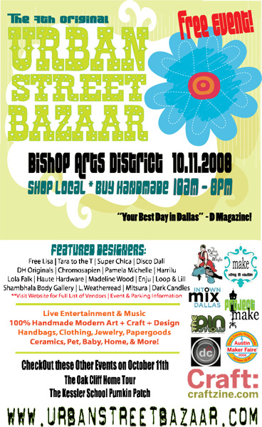 Urban Street Bazaar in Dallas this Saturday, Oct 11 - Make: