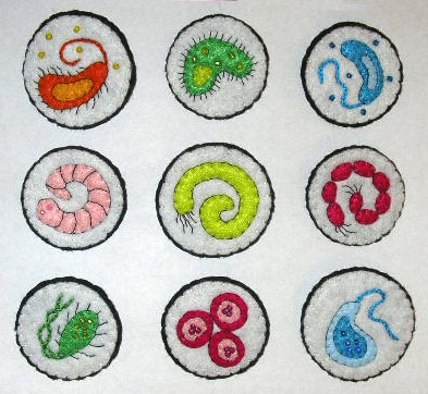Felt Germ Pins - Make: