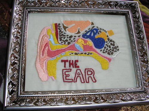 Embroidered Anatomical Ear - Make: