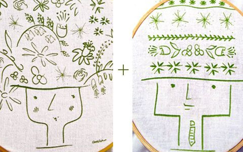 New Embroidery Kits From Artist Curlin Reed Sullivan - Make: