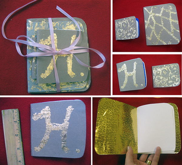 HOW TO - Gold Leaf Mini-Notebooks - Make: