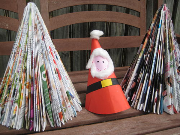 HOW TO - Recycled Paper Trees - Make: