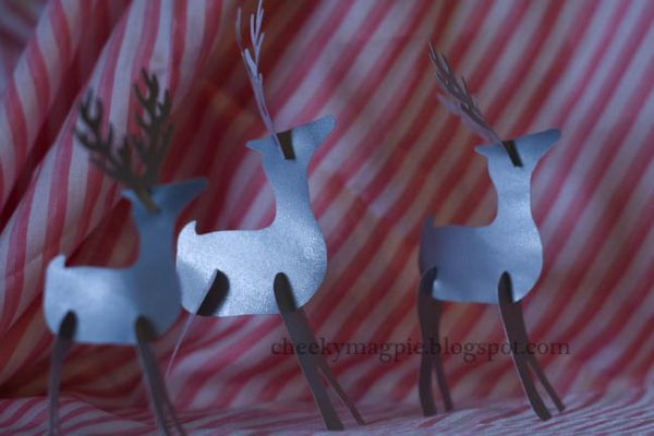 Paper reindeer decorations - Make: