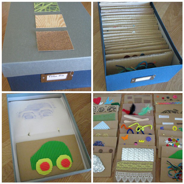 Texture boxes for kids - Make: