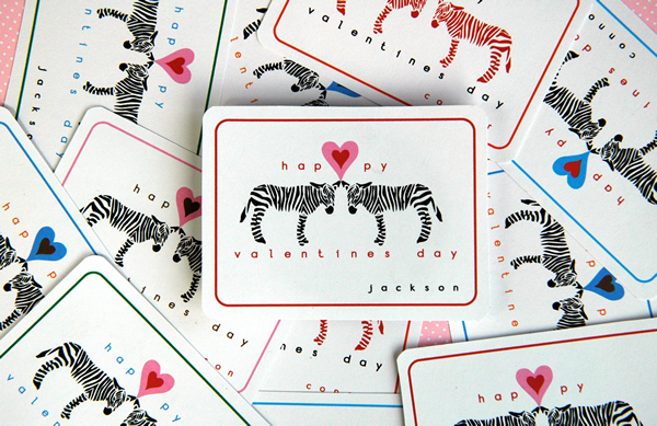 Downloadable Zebra Valentine Cards - Make: