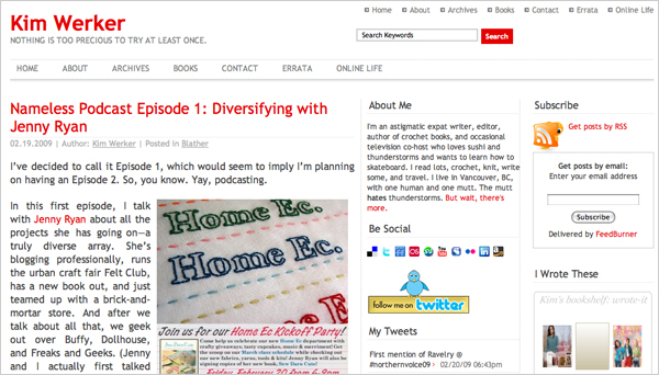 Kim Werker Podcast with Jenny Ryan and Interview with Natalie Zee Drieu ...