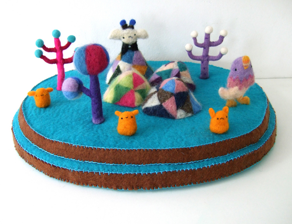 Tiny Felt Sculptures - Make: