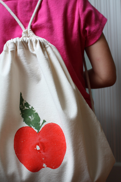 Apple Print Backpack - Make: