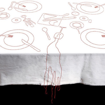 Embroidered Tablecloth Mess - Make: