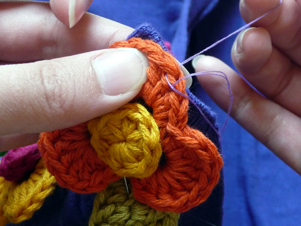 How-To: Sew Crocheted Embellishments to Clothing - Make: