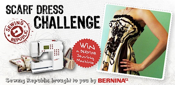 Sew a Scarf Dress, Win a Sewing Machine from BurdaStyle - Make: