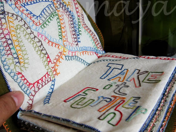 Completed Fiber Book - Make: