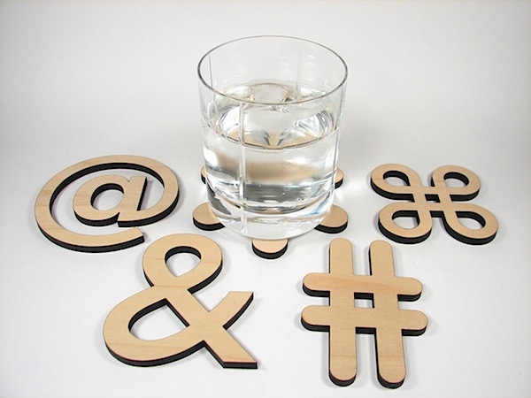 Typographic Coasters - Make: