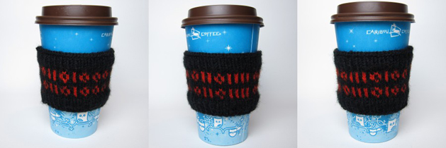 Binary Code Coffee Cozy - Make: