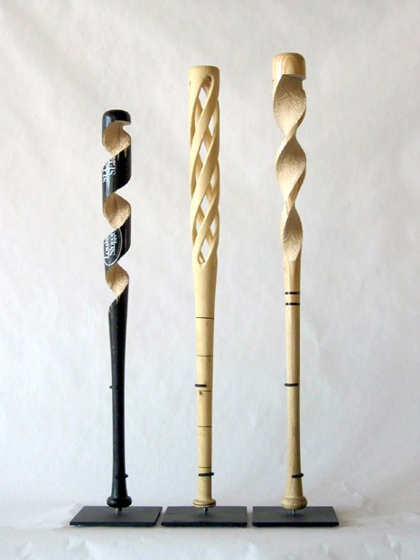 Carved Baseball Bats - Make: