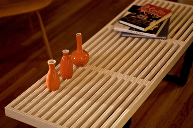George Nelson Platform Bench Made Out of Legos - Make: