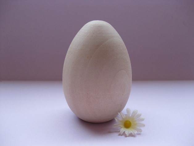 Natural Wood Egg Rattle - Make: