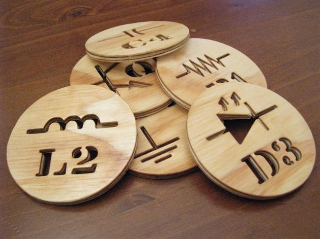 In the Makers Market: Electronic component coaster set - Make: