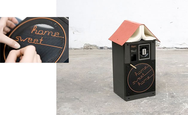 Embroidered Speaker Bird House - Make: