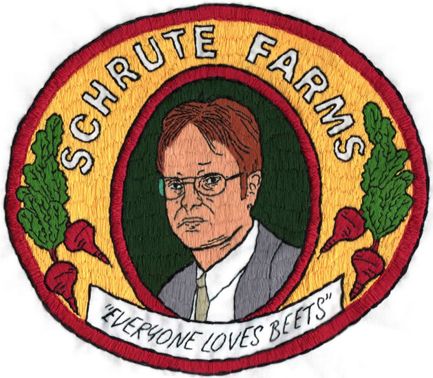 Schrute Farms Embroidery From Totally Severe - Make:
